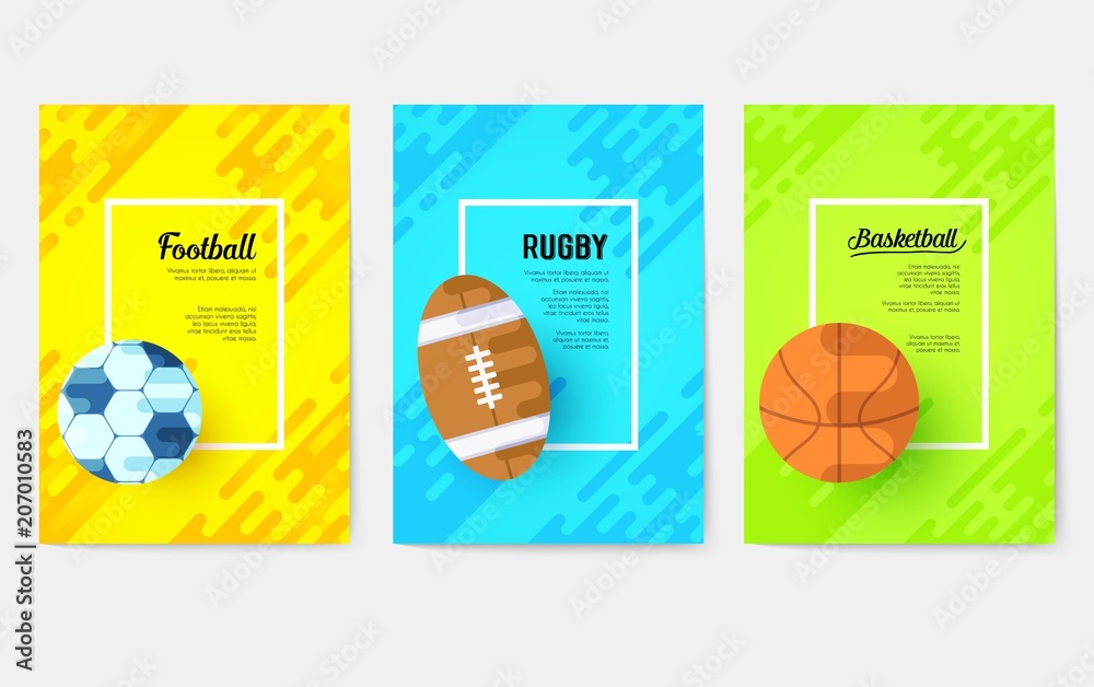 Back to school information cards set. Student template of flyer ...