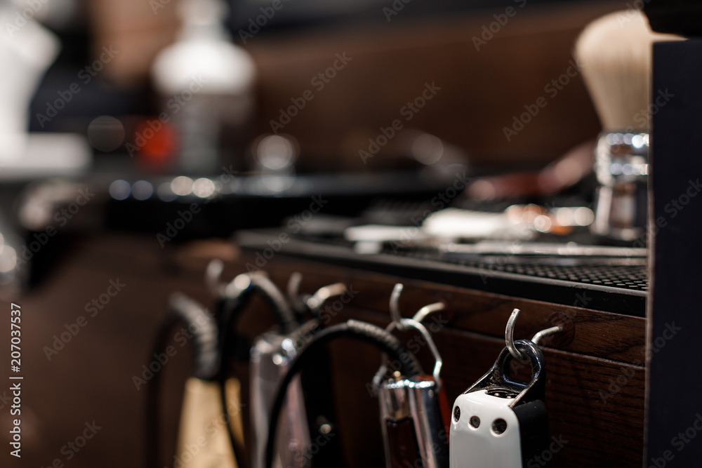 tools of barber shop Stock Photo | Adobe Stock