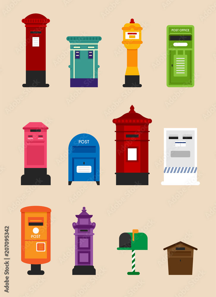 Mailbox Vector Flat