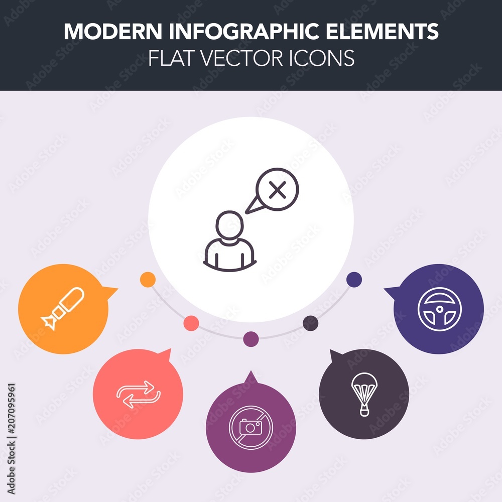 Modern, simple, colorful vector infographic background with lab, change ...
