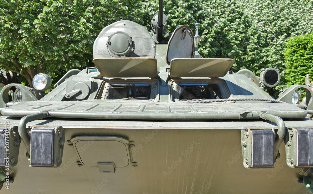 Russian amphibious armored military vehicle. Stock Photo | Adobe Stock