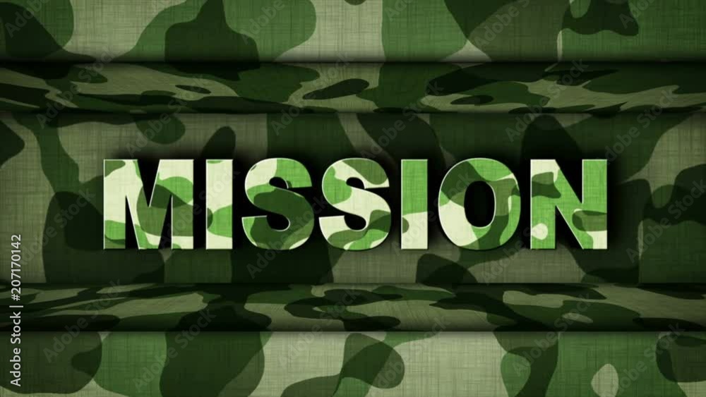Vidéo Stock MILITARY GATE, Countdown and MISSION Text Animation ...