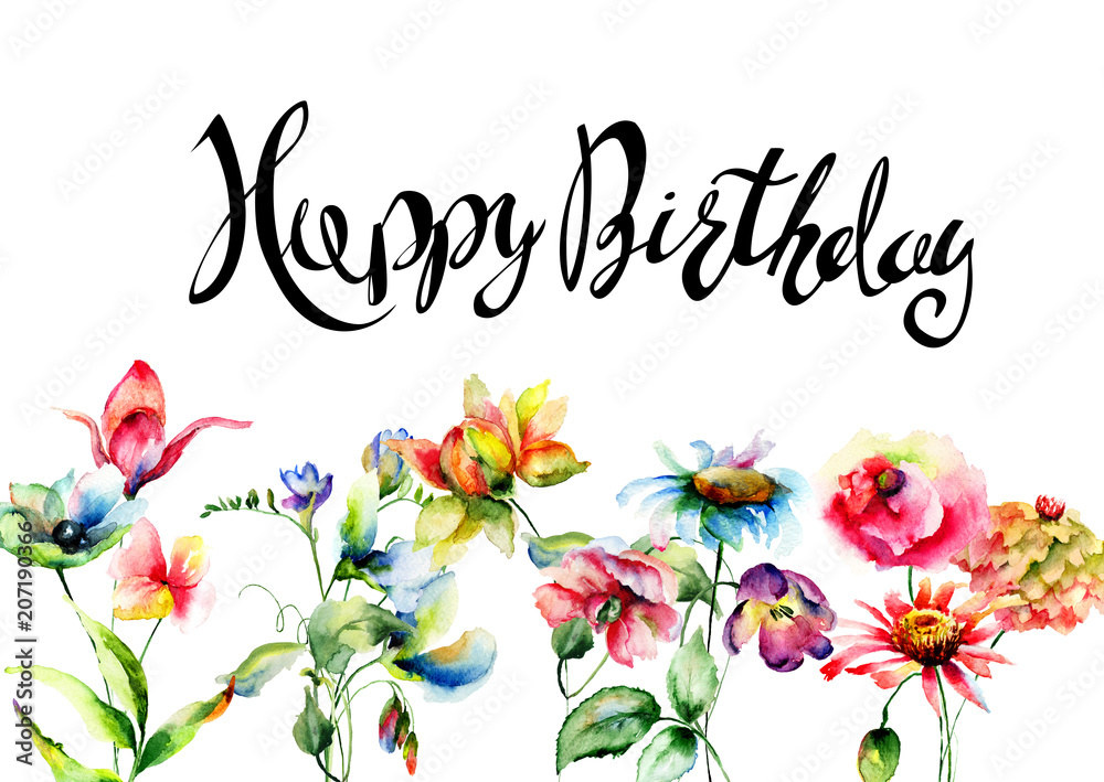 Wild Flowers Happy Birthday Images | Best Flower Site