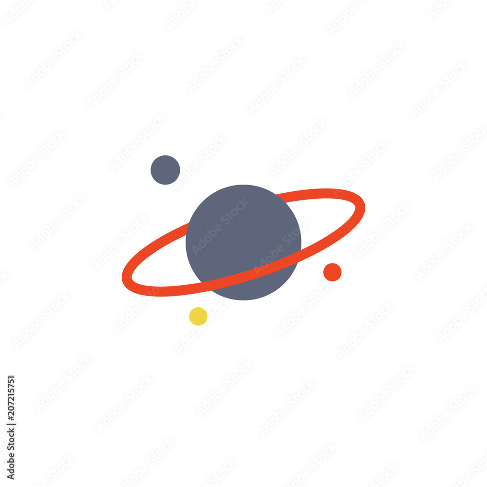 Simple Colored Planets In Order