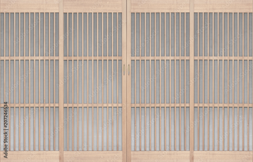 Shoji , Traditonal Japanese door , window or room divider consisting of ...