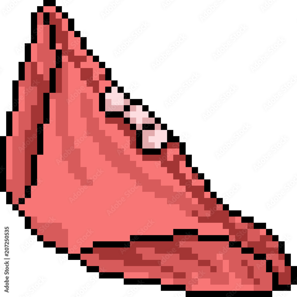 Vector Pixel Art Red Panty Stock Vector Adobe Stock