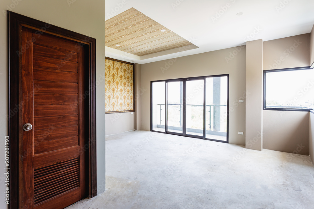 Industry under construction building wallpaper empty room interior ...