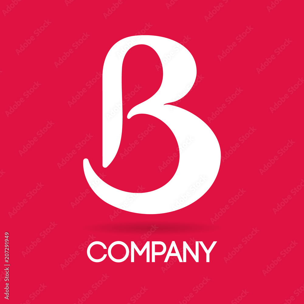 Elegant letter B design for logotypes and branding Stock Vector | Adobe ...
