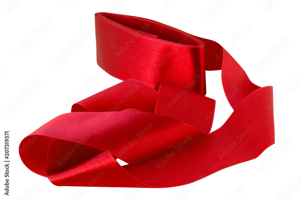 Red Satin Ribbon Background