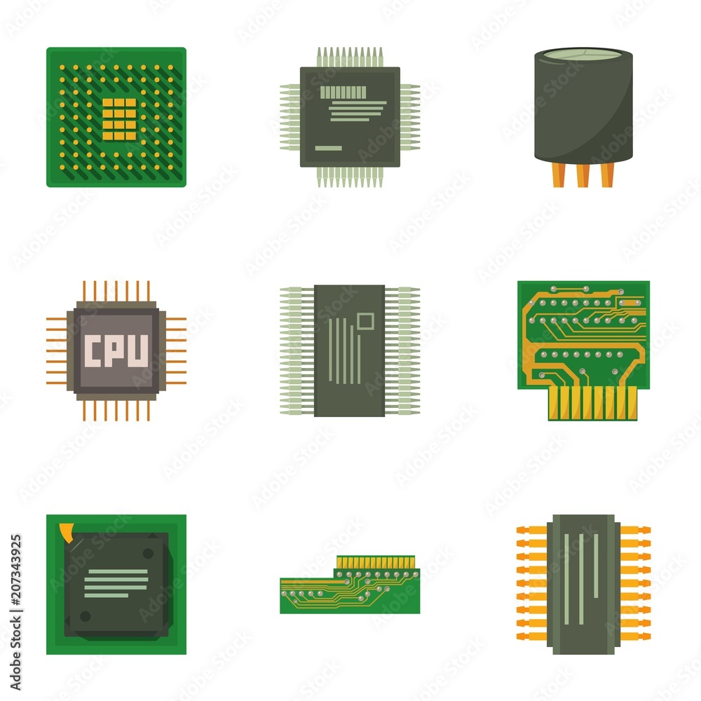 Computer Chips Vector