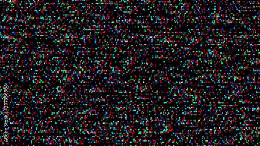 Digital RGB Noise. VJ Loop 素材庫影片 | Adobe Stock