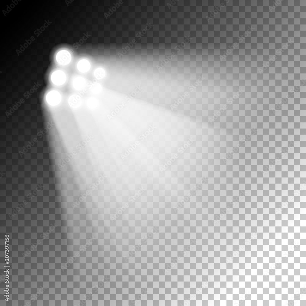 Projector isolated on a transparent background. Vector illustration ...