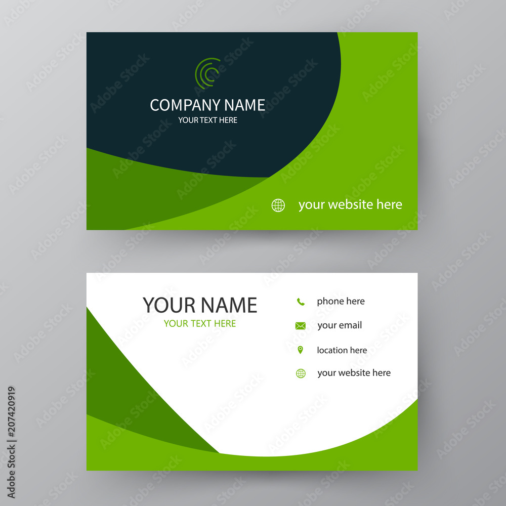 Vector business card. Visiting card for business and personal use ...