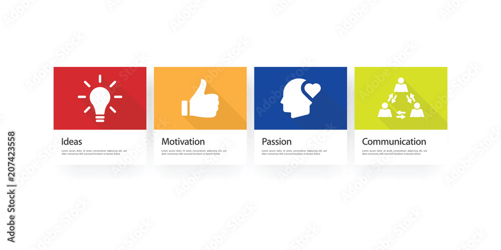 Excellence Infographic Icon Set Stock Vector | Adobe Stock