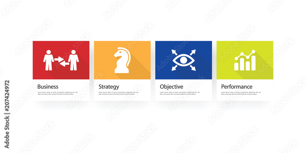 Key Performance Indicator Infographic Icon Set Stock Vector | Adobe Stock