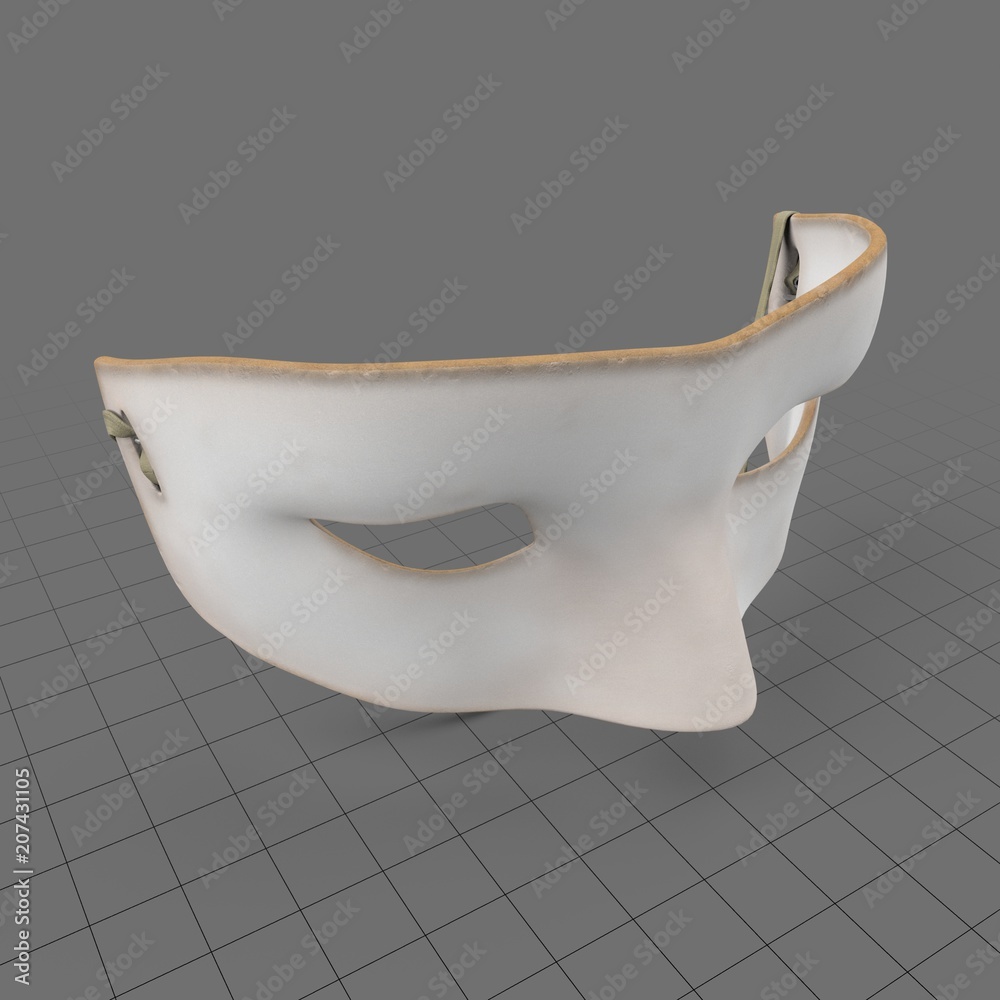 Blank party mask Stock 3D asset | Adobe Stock