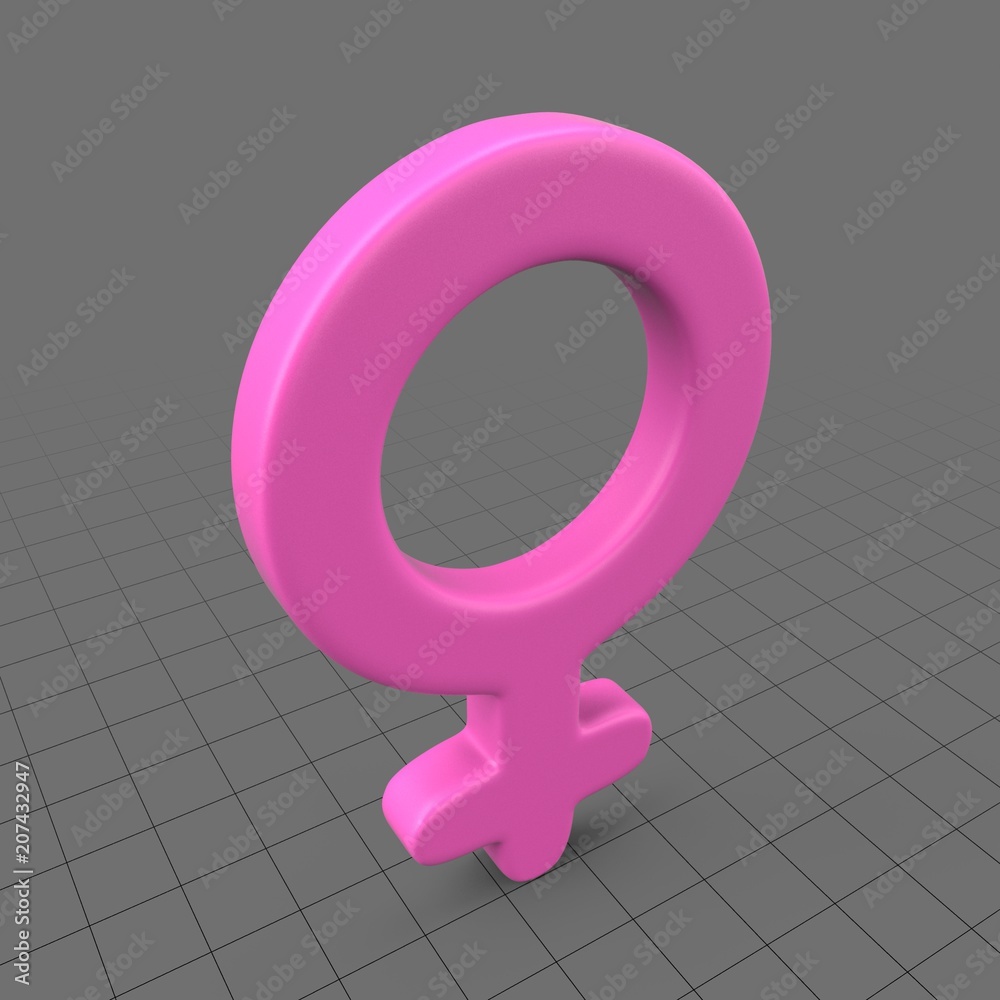 Symbole Féminin 3d 334 Female Symbol 3d Stock Photos, High Res