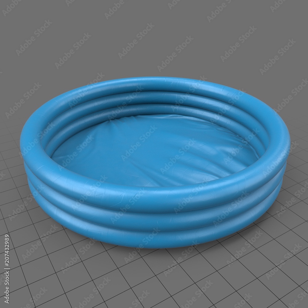 Child's inflatable pool Stock 3D asset | Adobe Stock