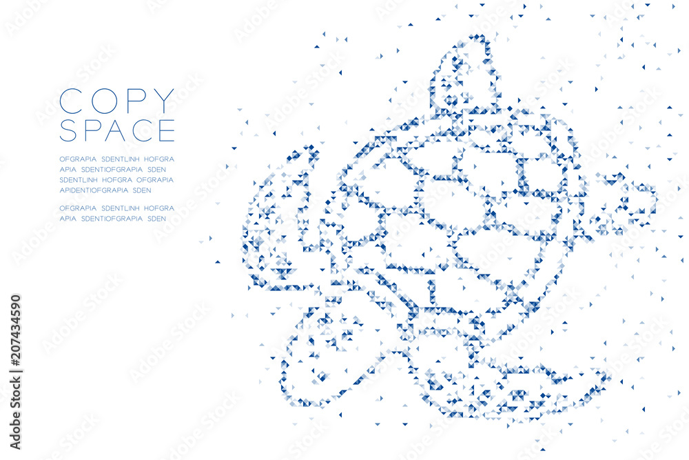 Abstract Geometric Low polygon square box pixel and Triangle pattern ...