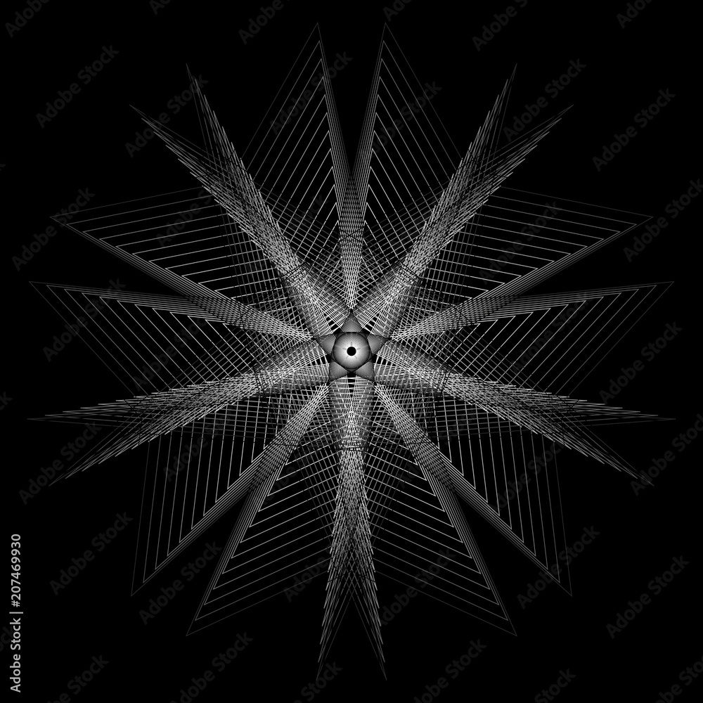 Sacred geometry signs. Set of symbols and elements. Alchemy, religion ...