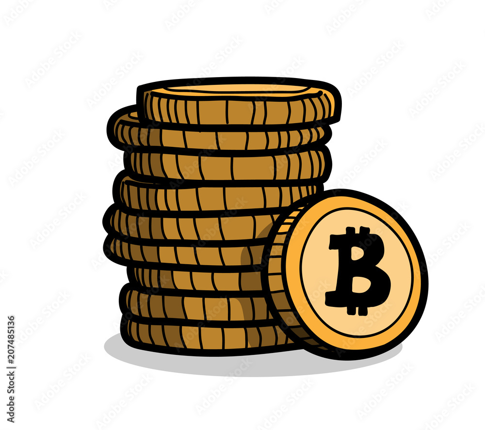 Cartoon Coin Stack