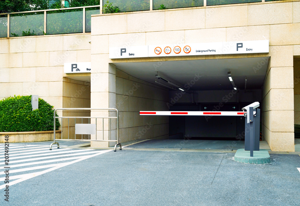 Underground Parking Lot Entrance