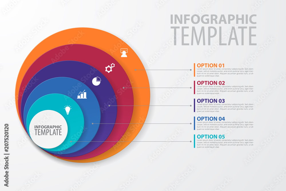 infographic template for business, education, web design, banners ...