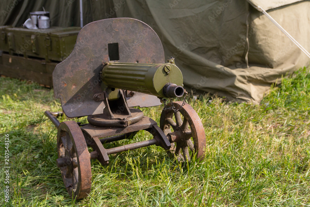 Machine gun is in the arsenal of the Red Army in the Second World War ...
