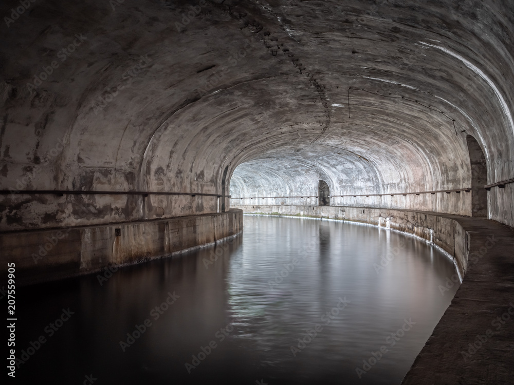 Concrete submarine tunnel Hitler's Eye constructed by nazis in ww2 near ...