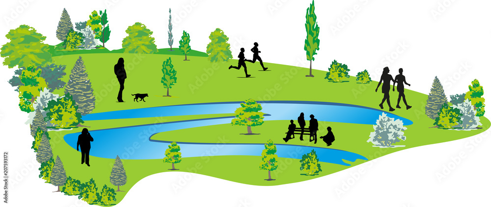 PLAN D'EAU Stock Vector | Adobe Stock