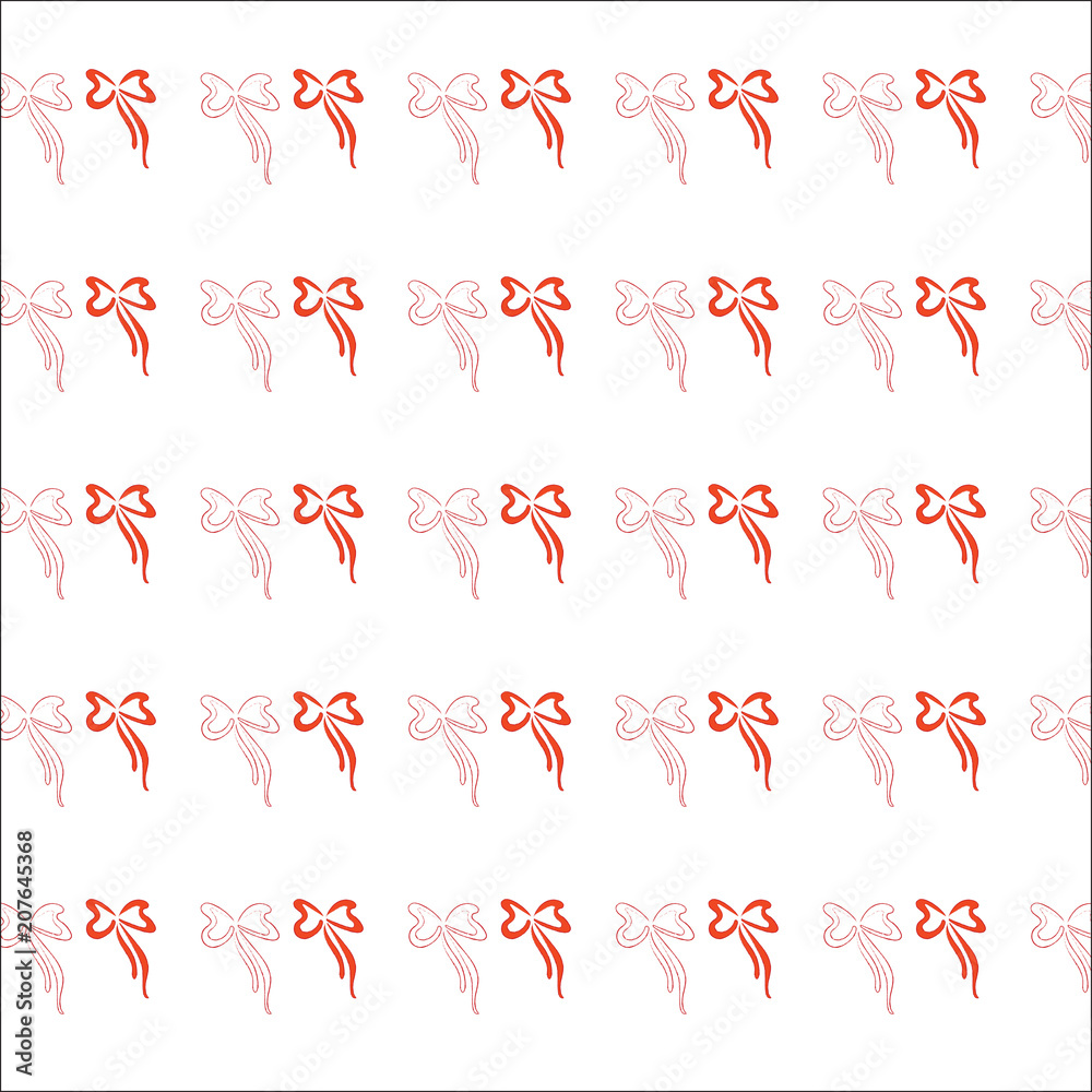 Seamless red ribbon pattern. Design element for web, banners, posters ...
