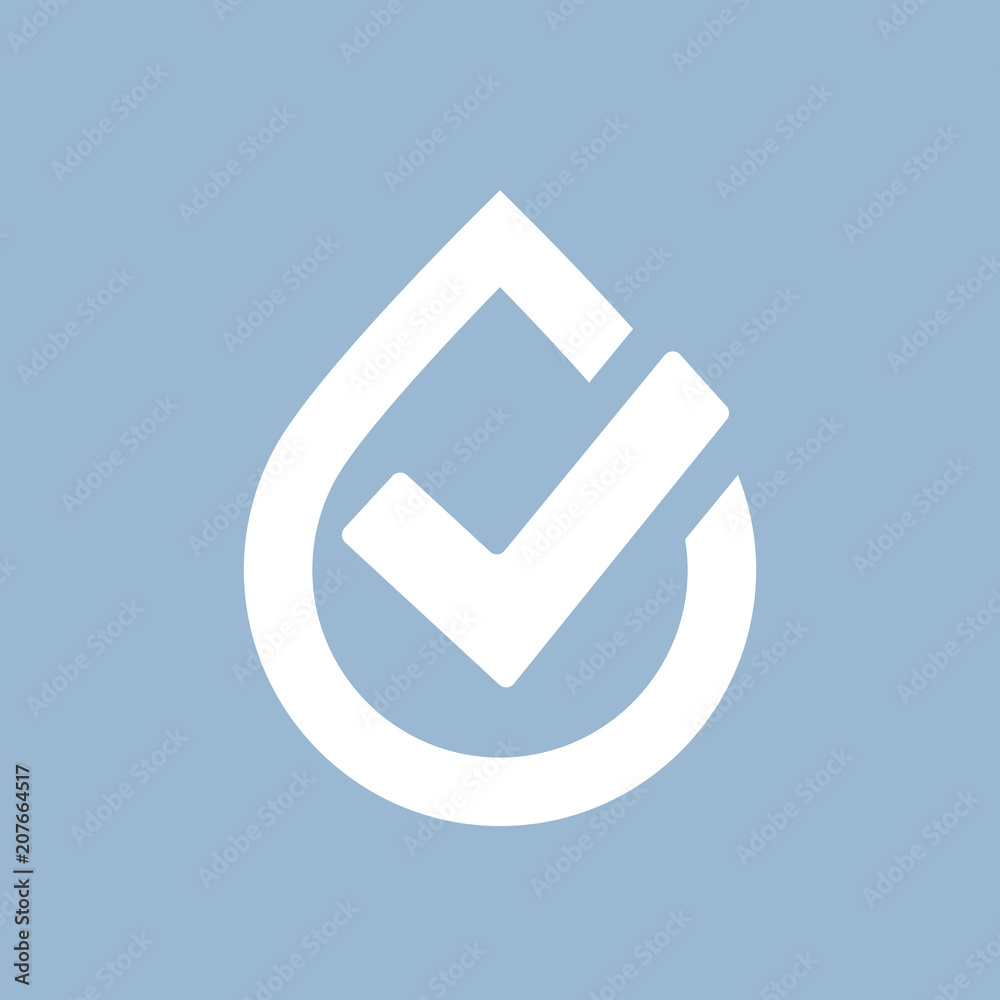 Water quality vector symbol Stock Vector | Adobe Stock