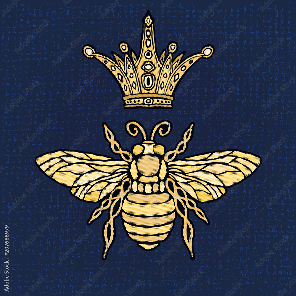 Embroidery Insect crown palm tree leaves, flowers, birds, patch art ...