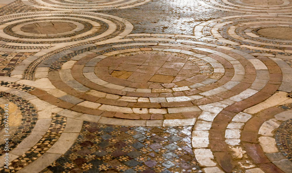 Interior of San Pietro Church - Tuscania (Viterno), Italy : details of ...