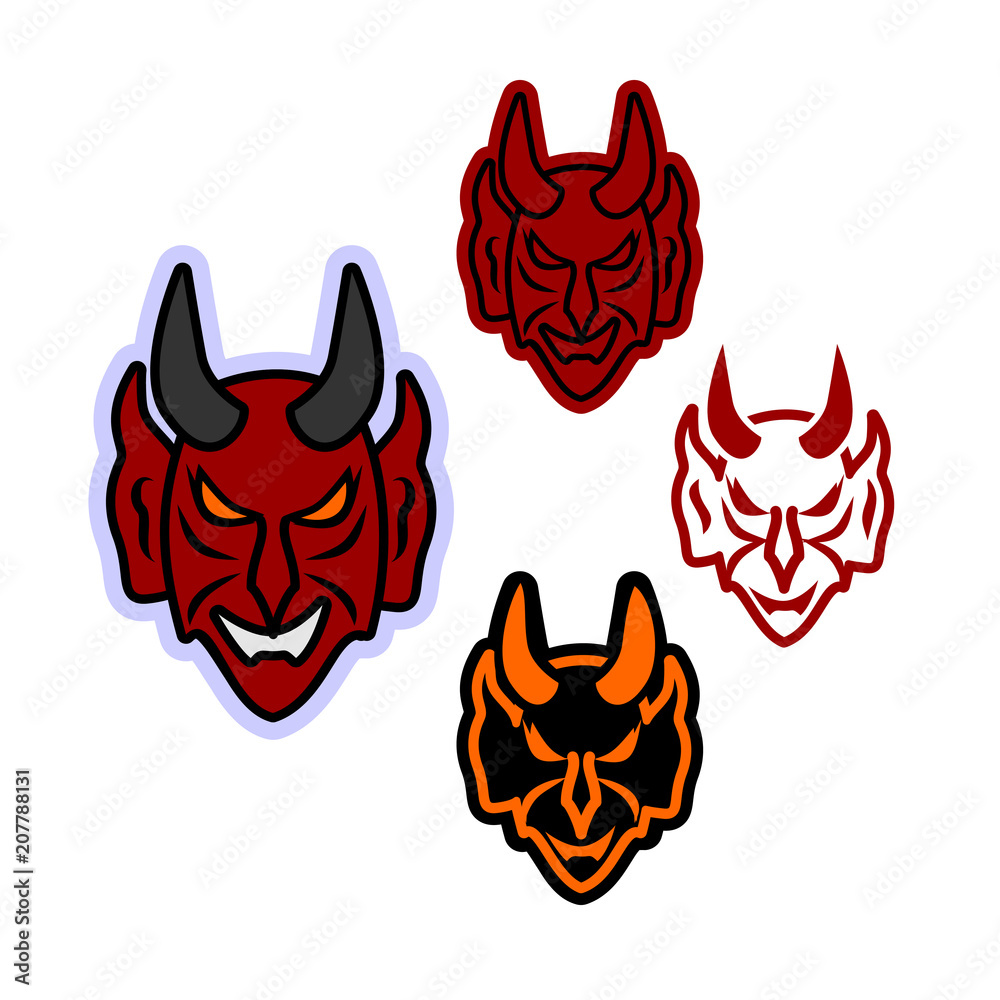 Simple Devil Clipart Black