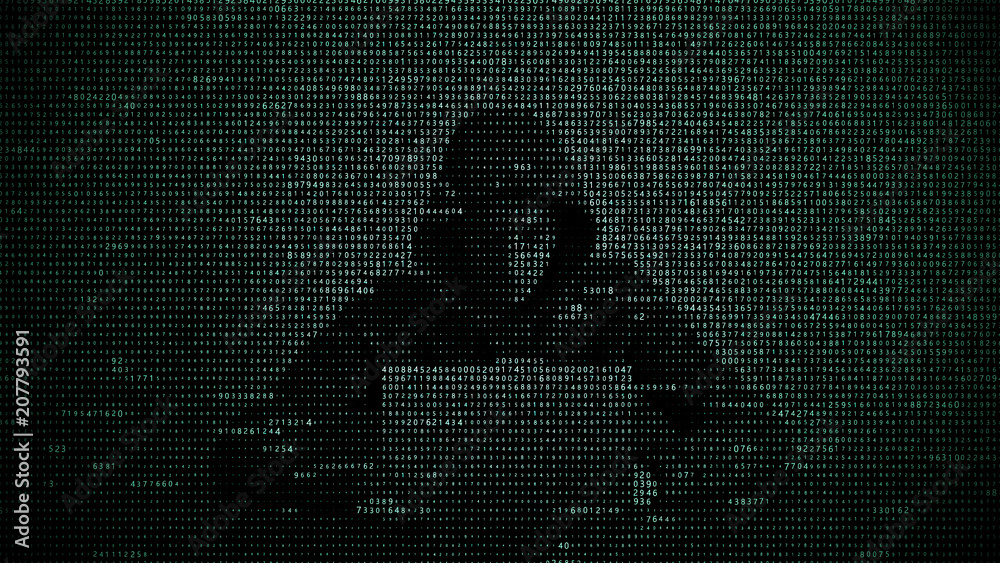 Hacker in data security concept. Hacker using laptop. Hacking the ...