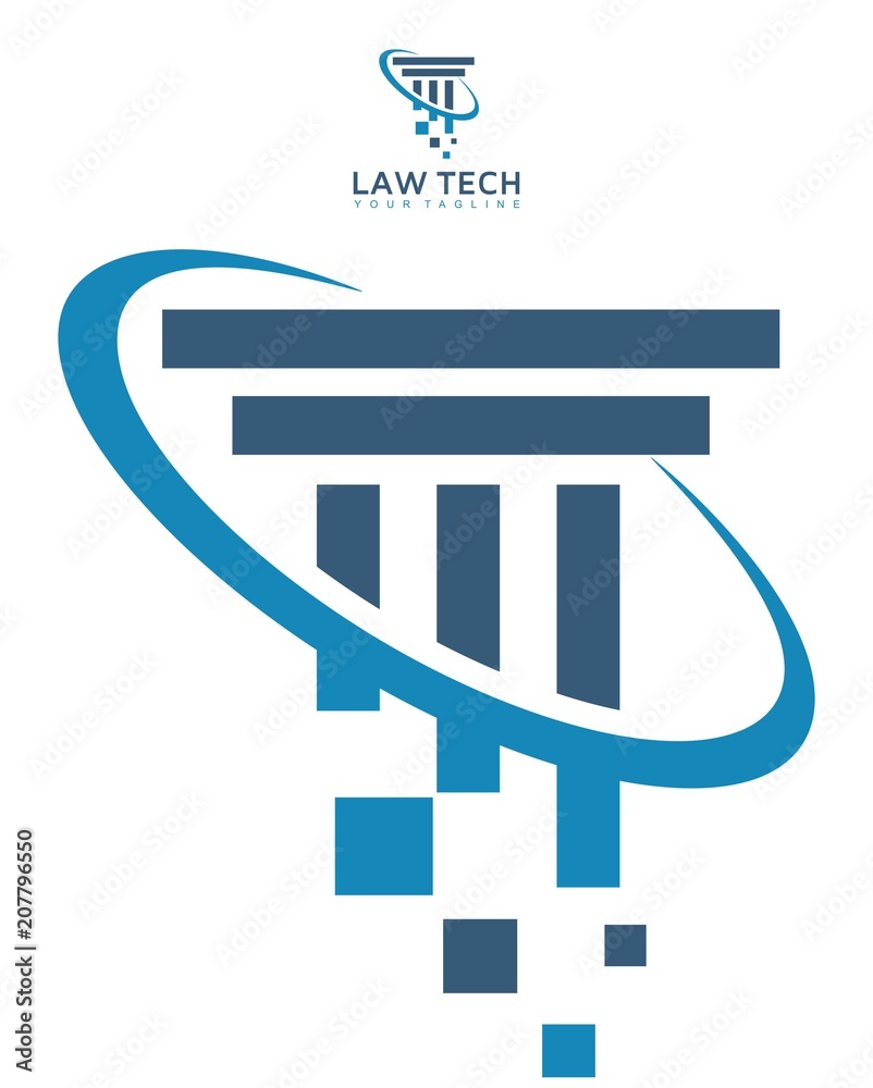 Pillar Law Technology suitable for logo and icon, legal technology, law ...