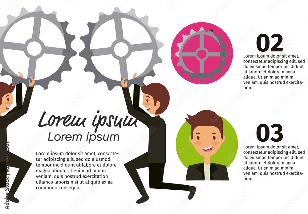 Illustrated Statistics Infographic Layout Stock Template | Adobe Stock