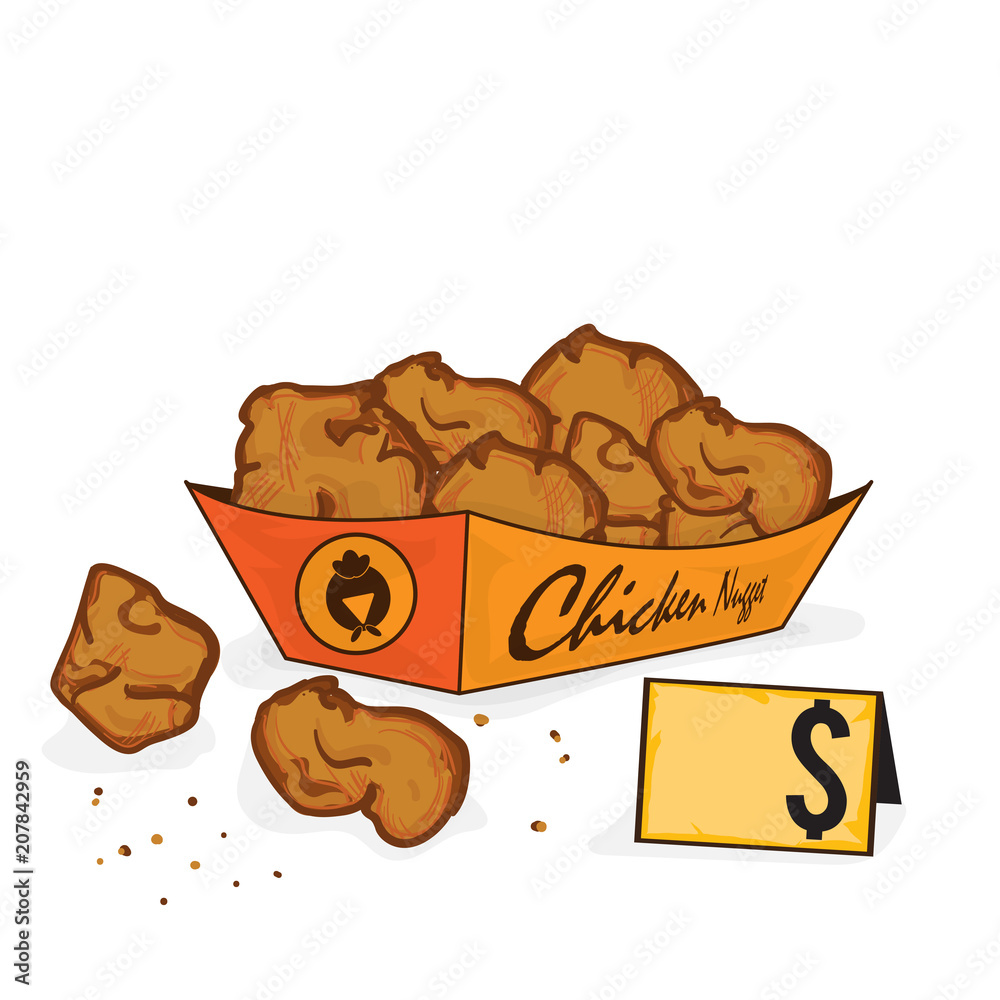 Fried Chicken Drawing