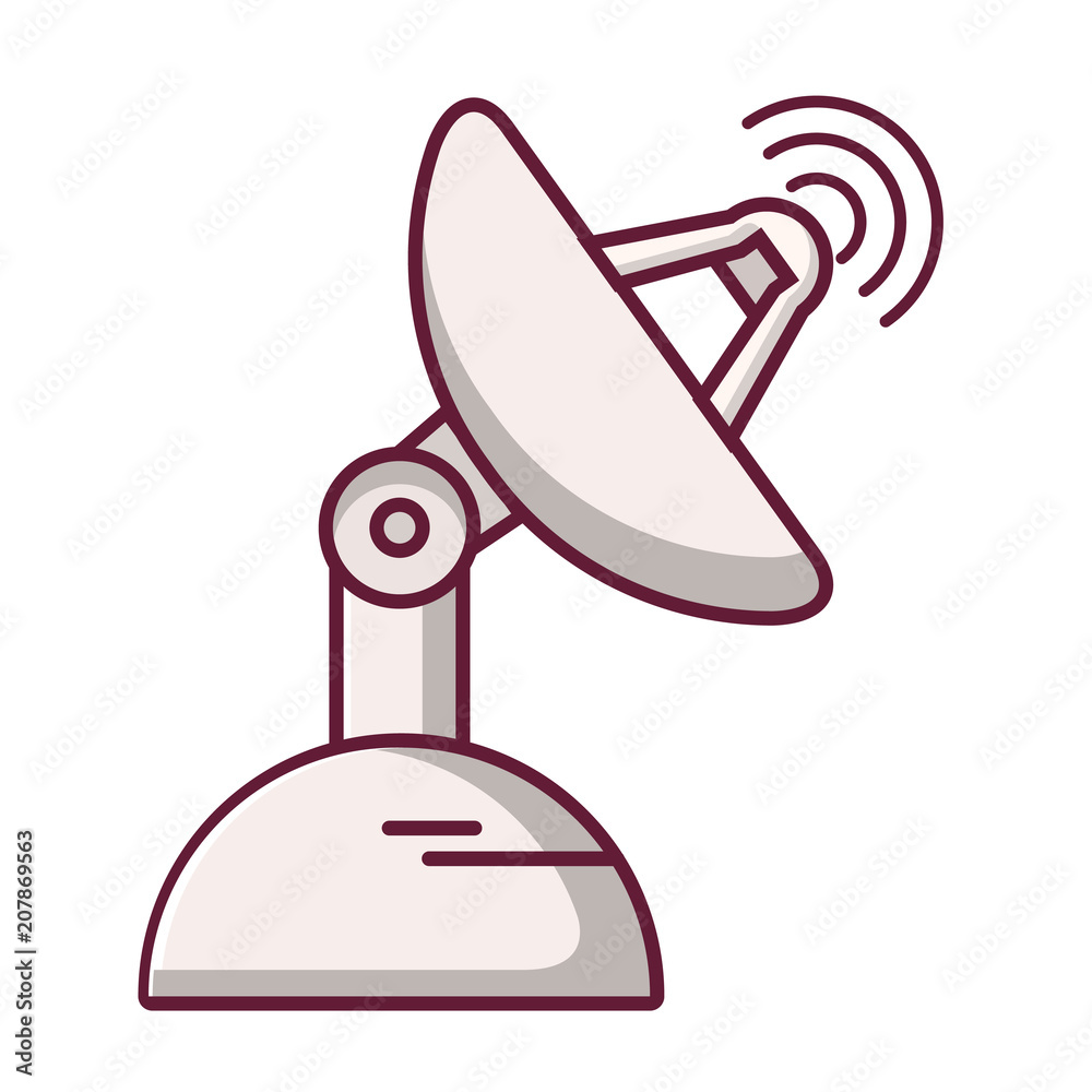 Communication parabolic satellite dish space receivers.Transmitting ...