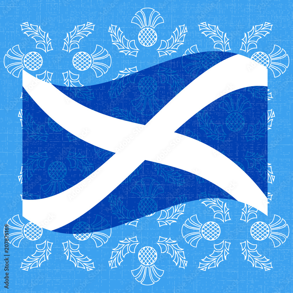 Independence Day of Scotland. 24 June. Concept of a national holiday ...