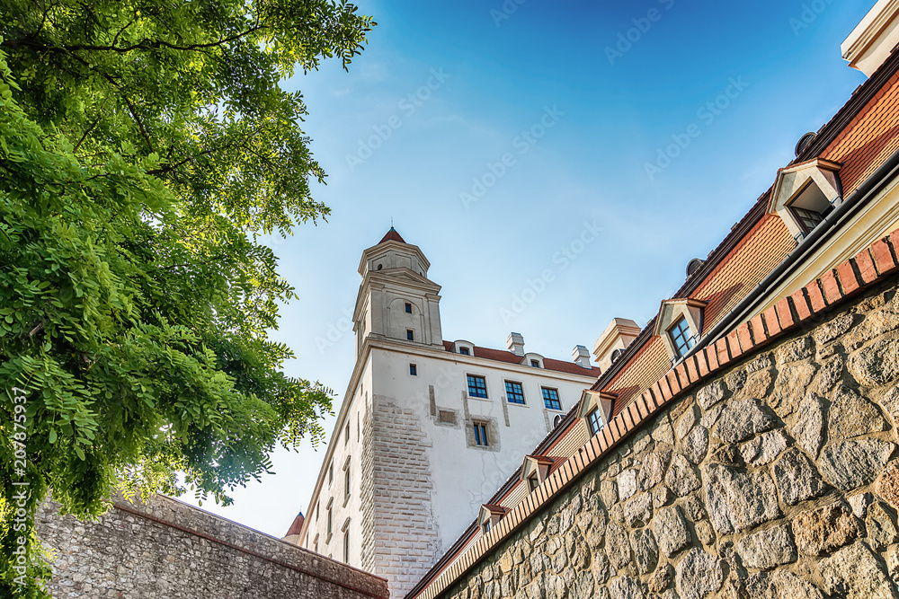 Bratislava, Slovakia May 24, 2018: View of the castle in Bratislava ...