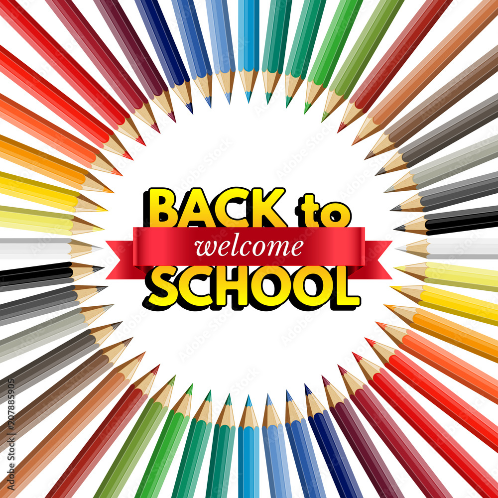 Welcome Back To School To Color
