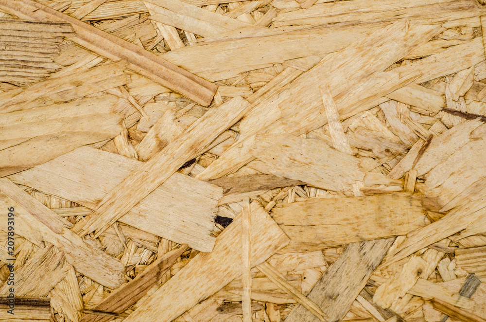 surface texture of oriented strand board (OSB), Wood board made from ...