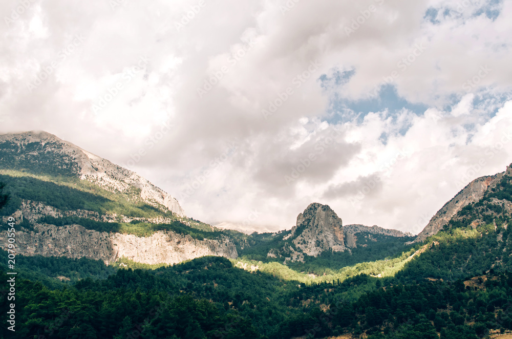 Turkish landscape in Beydaglari Sahil Milli Parki, Toros (Taurus ...