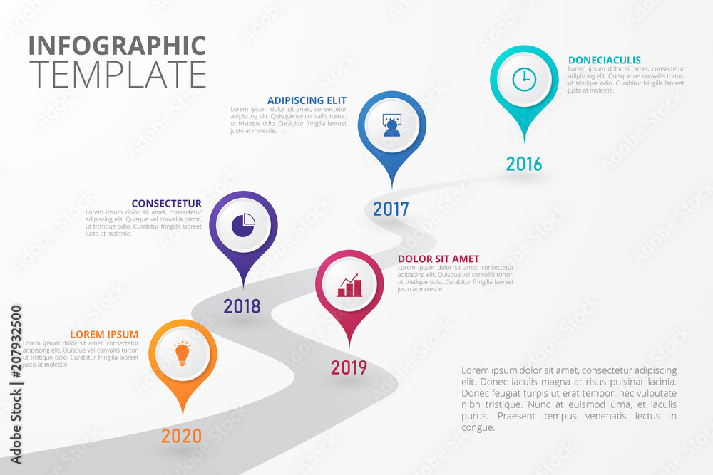 Timeline Infographic Website