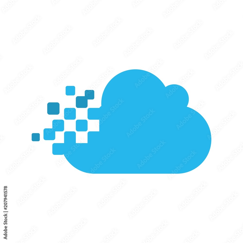 cloud logo. app icon. internet symbol. vector eps 08. Stock Vector ...