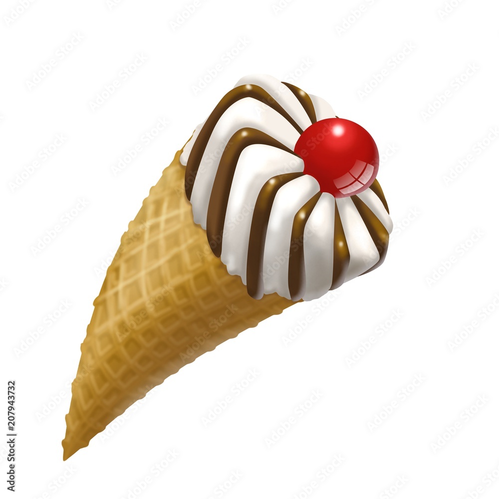 gelato Stock Illustration | Adobe Stock