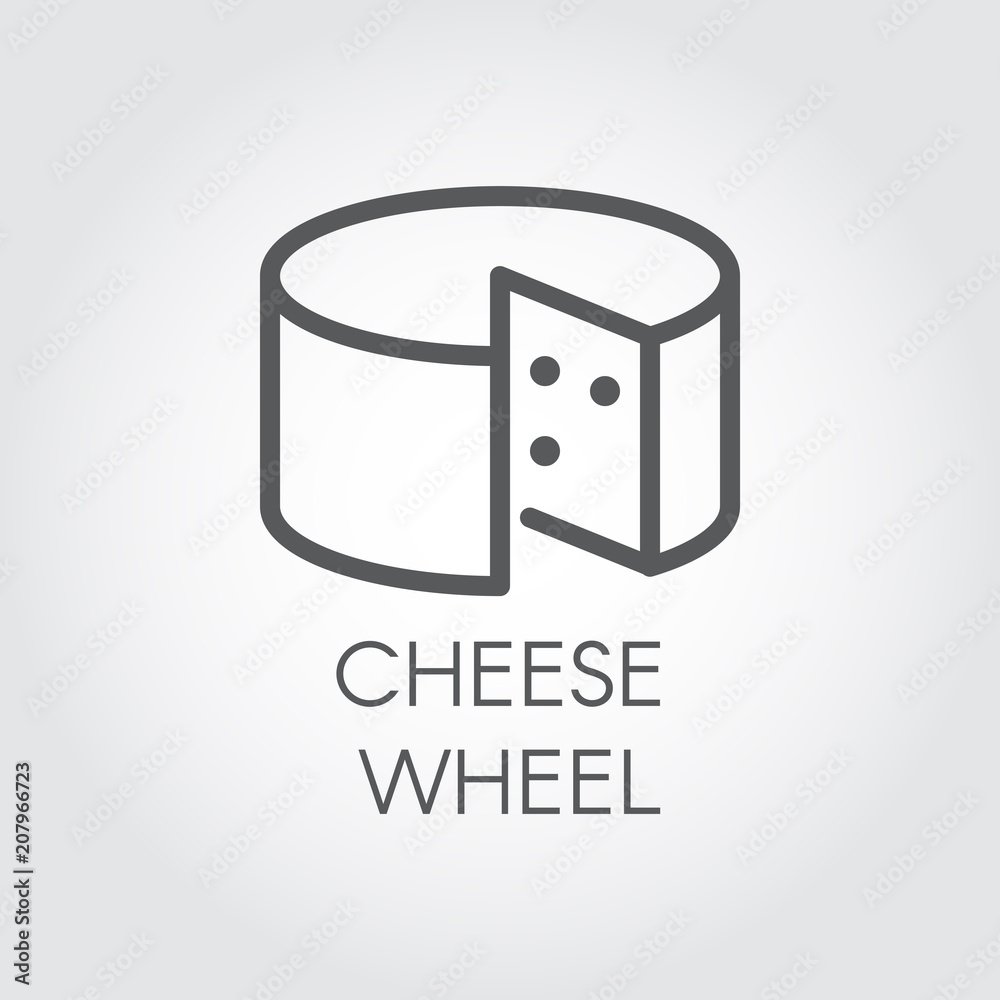Wheel Of Cheese Vector