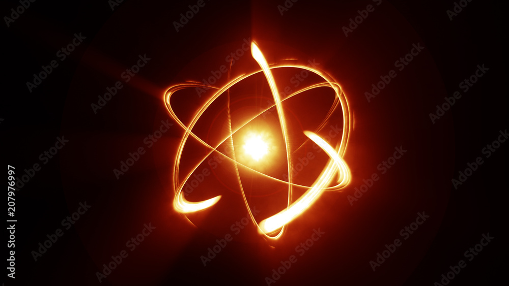 Animated Atom Title Stock Template | Adobe Stock